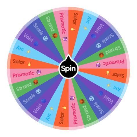Destiny 2 Subclass Spin The Wheel Random Picker