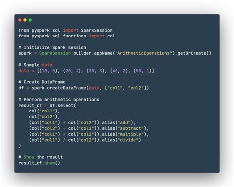 How To Perform Arithmetic Operations On Dataframe Columns In Pyspark Seekho Bigdata Institute