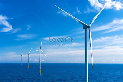 해상 풍력 터빈 사진 무료 다운로드 Lovepik