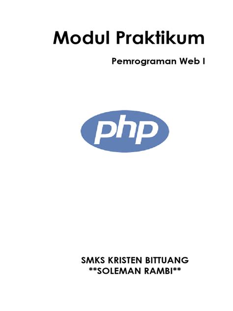 Modul Pemrograman Web I Ti Fix Pdf