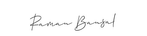 72 Raman Bansal Name Signature Style Ideas Free Esign