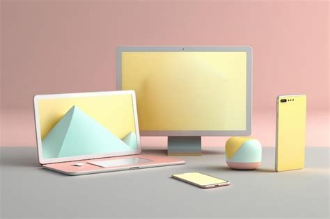 Пустой шаблон дисплея для мобильного телефона планшетного ноутбука шаблон для рекламы или