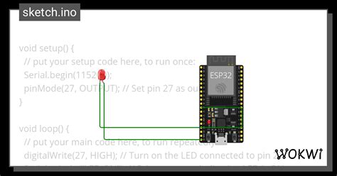 Led Wokwi ESP STM Arduino Simulator