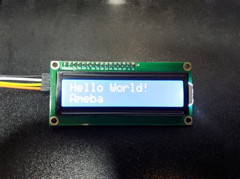 I2c Display Data On Lcd Screen Realtek Iot Wi Fi Mcu Solutions