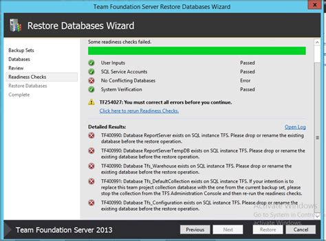 Tfs 2013 Admin Console Locks Tfsconfiguration Preventing Its