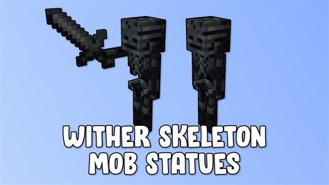 Wither Skeleton Mob Statues Minecraft Map
