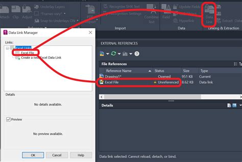 Excel Links Wont Appear Reference Manager Autodesk Community