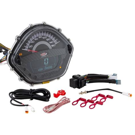 Speedometer Rev Counter SIP 160 Km H Mph 16 000 Umin Rpm Face Black White Numbers