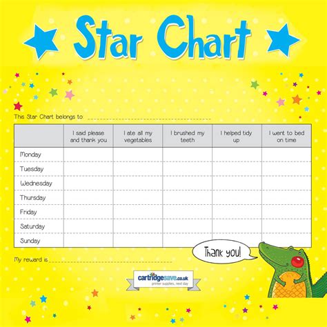 Star Chart Printable Free Download Classroom Free Printable Chart