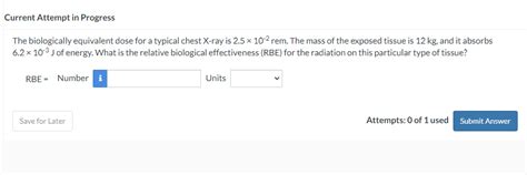 Solved The Biologically Equivalent Dose For A Typical Chest