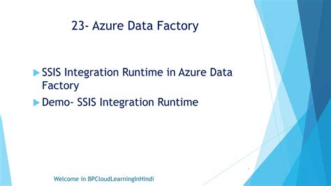 SSIS Integration Runtime In Azure Data Factory Pptx