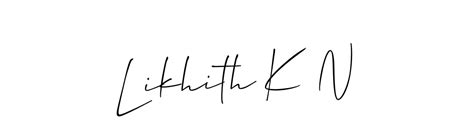 73 Likhith K N Name Signature Style Ideas Free Autograph