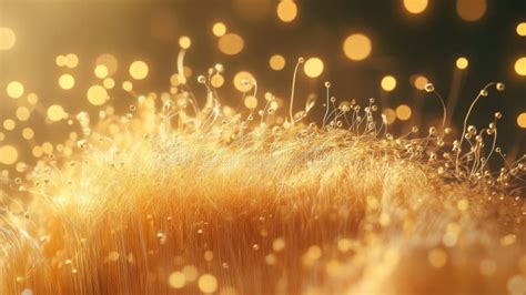 Scientific Illustration Of Hair Follicles Microscopic View Stock