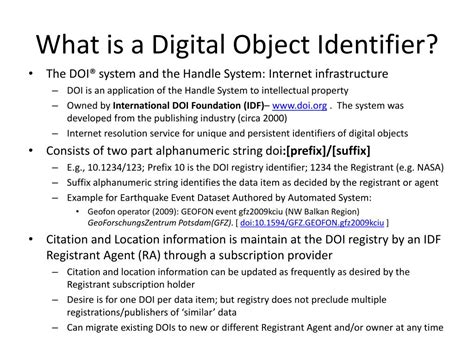 PPT Digital Object Identifiers For EOSDIS Data PowerPoint Presentation ID