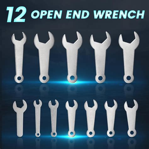 Junchi Flat Wrenches Set Thin2mm Slim Wrench Set Metric 6 23mm Mini Wrench Set For Automotive