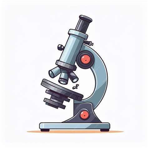 A Drawing Of A Microscope With The Word Quot The Word Quot On It