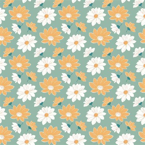 Pattern With Flowers And Leaves Floral Background Design 56673955