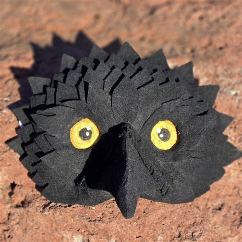 Ready To Ship Black Crow Therian Mask Bird Therian Gear Black Raven
