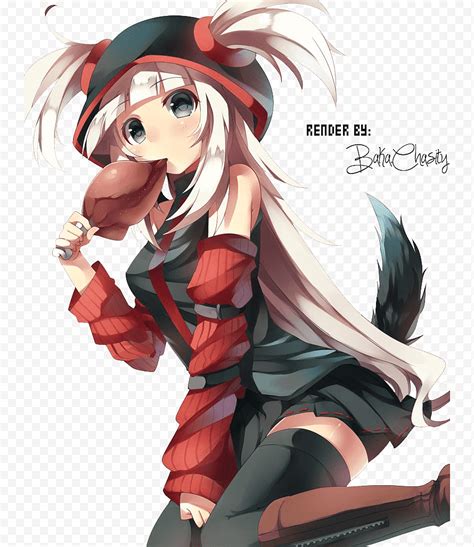 애니메이션 소녀 렌더링 여우 여자 애니메이션 캐릭터 Png Klipartz