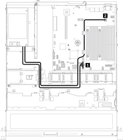 Fixed Power Supply Unit Cable Routing Thinksystem Sr250 V2 Lenovo Docs