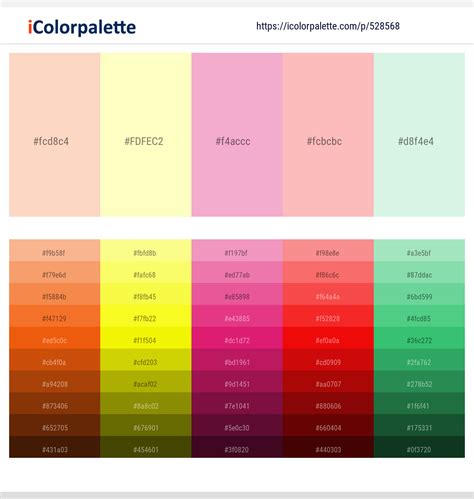 110 Latest Color Schemes With Melon Color Tone Combinations 2025