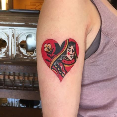 Queen Of Hearts Tattoo Meaning Unraveling The Stories Behind Symbolic