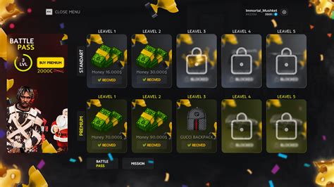 Gta V Battle Pass Ui Behance