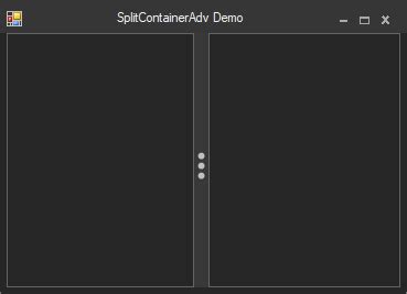 Customization In Windows Forms SplitContainer Control Syncfusion