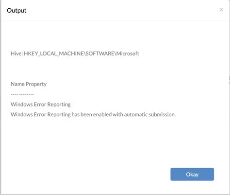 Enable Windows Error Reporting On Devices