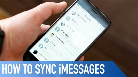 how to sync imessages across devices youtube