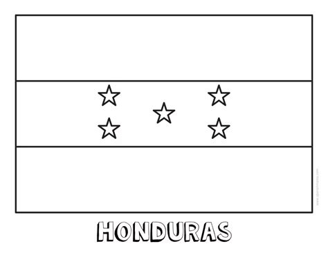 Flag Of Honduras Coloring Page Free Coloring Sheets Coloring1 Com Artofit