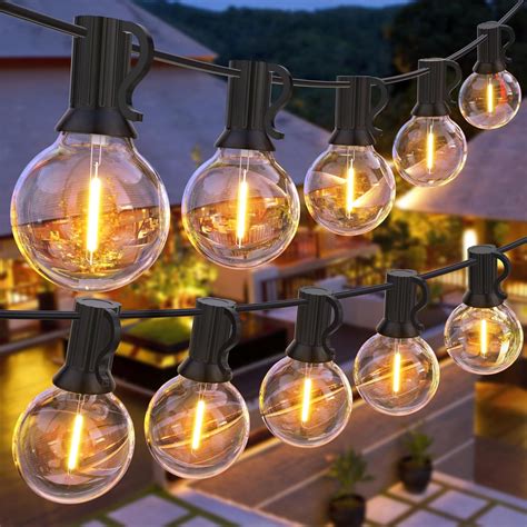 Gpatio Outdoor Festoon Lights Mains Powered 30m100ft Garden Lights