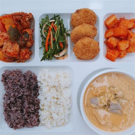 단체급식 메뉴모음 콩비지찌개 닭볶음탕 고구마치즈고로케 부추겉절이 만들기 구내식당 신메뉴 레시피 네이버 블로그