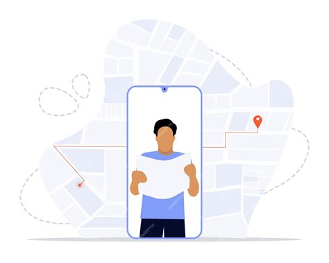 Premium Vector Navigation Concept Illustration