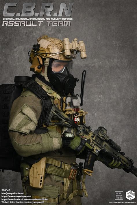 Easy Simple Custom Action Figures Cbrn Team Red
