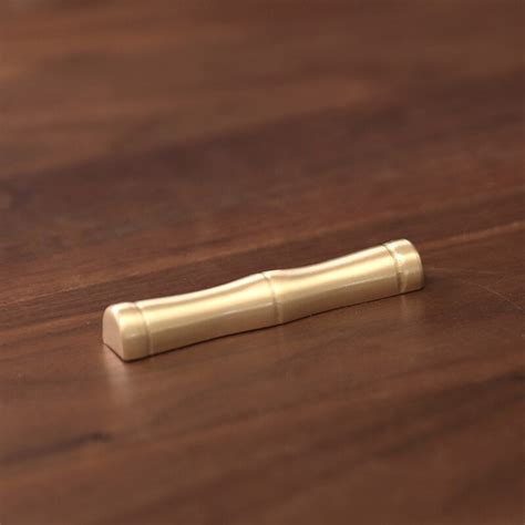 Vintage Brass Paperweight Portable Imitation Bambo Vicedeal