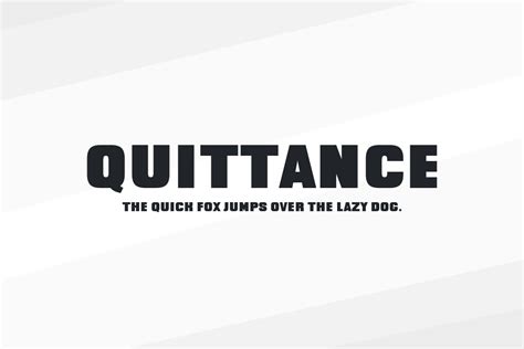 Quittance Font Download Free