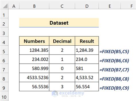 How To Use Fixed Function In Excel 6 Suitable Examples Exceldemy