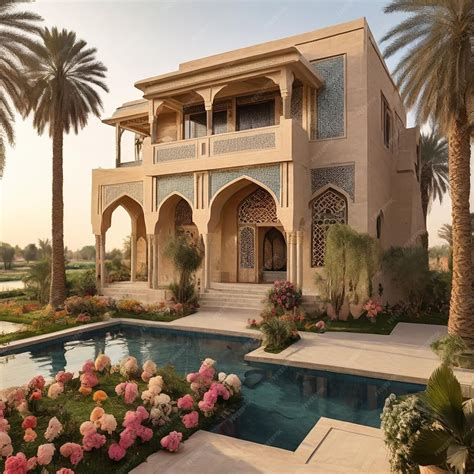 Premium Photo A Beautiful Islamic Farmhouse In Iraq The House Has