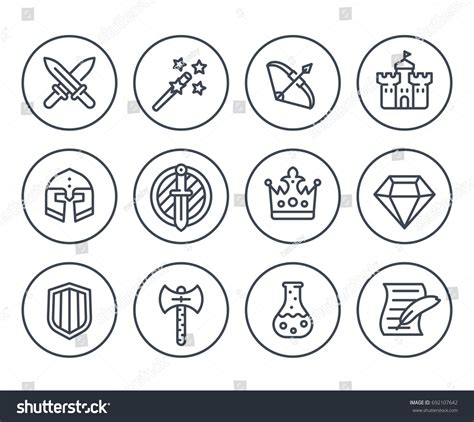 6 101 Game Rpg Icons Stock Illustrations Images Vectors Shutterstock