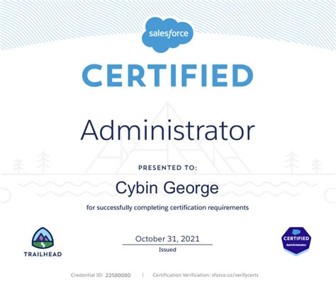 Cybin George ☁️ On Linkedin Salesforce Salesforcecertified Salesforceadmin Salesforceohana