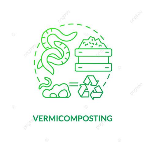 Vermicompostaje Concepto Icono Suelo Línea Conceptual Vector Png Dibujos Suelo Línea
