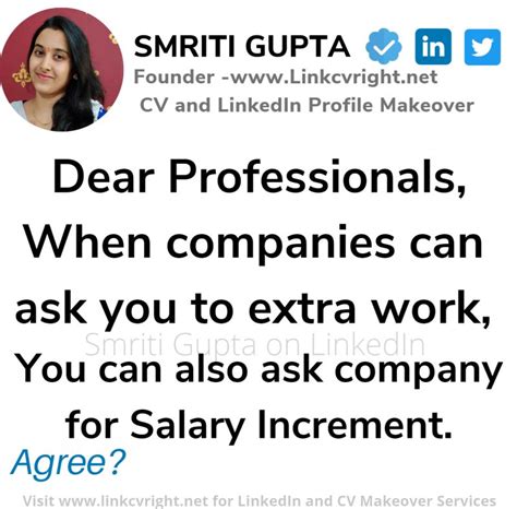 Smriti Gupta On Linkedin Salary Increment Growth 90 Comments