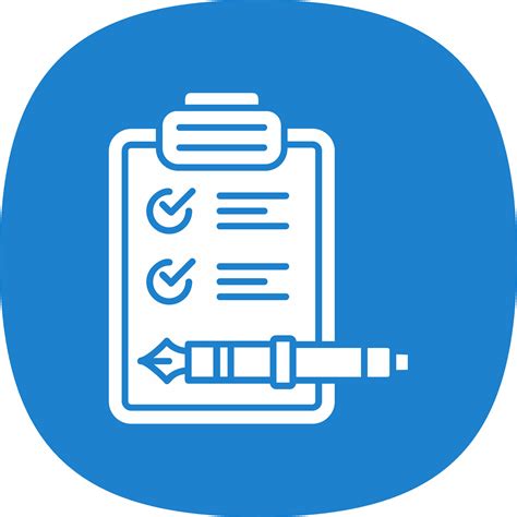 Check List Glyph Curve Icon Vector Art At Vecteezy