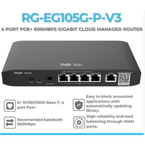 Jual Ruiji Rg Eg105g V3 Eg105g Series Cloud Managed Router Kota