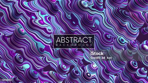 Abstract Sliced Neon Metaball Shapes Stock Illustration Download Image Now Abstract