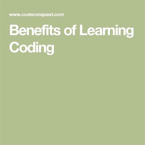 benefits of learning coding learn to code coding learning