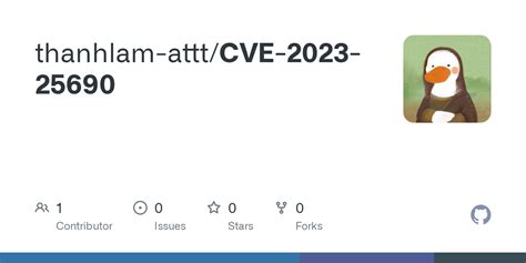 GitHub Thanhlam Attt CVE 2023 25690