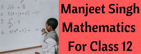Manjeet Singh Class 12 Mathematics Free Book Pdf By Jainender Kumar