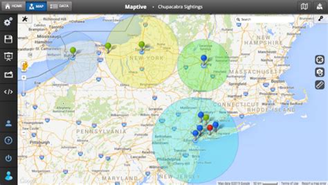 Draw A Radius On A Map Radius Tool Maptive